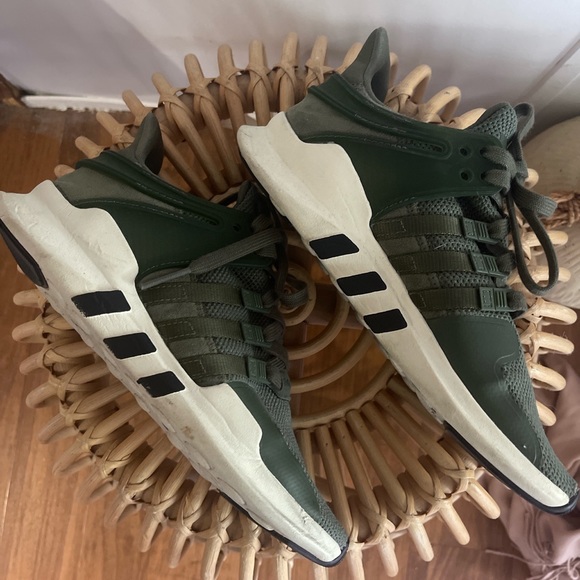 adidas | Shoes | Olive Green Adidas Sneakers | Poshmark